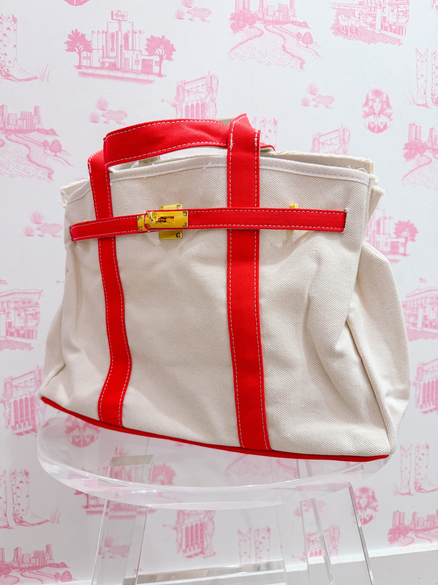 THE BOATKIN BAG - RED — Hale House Boutique